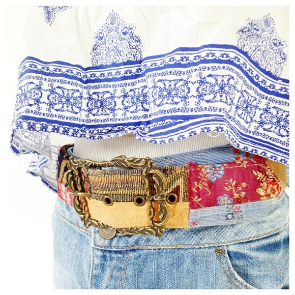 Private Label | Accessories | Vintage Multipatchwork Boho Style Belt ...